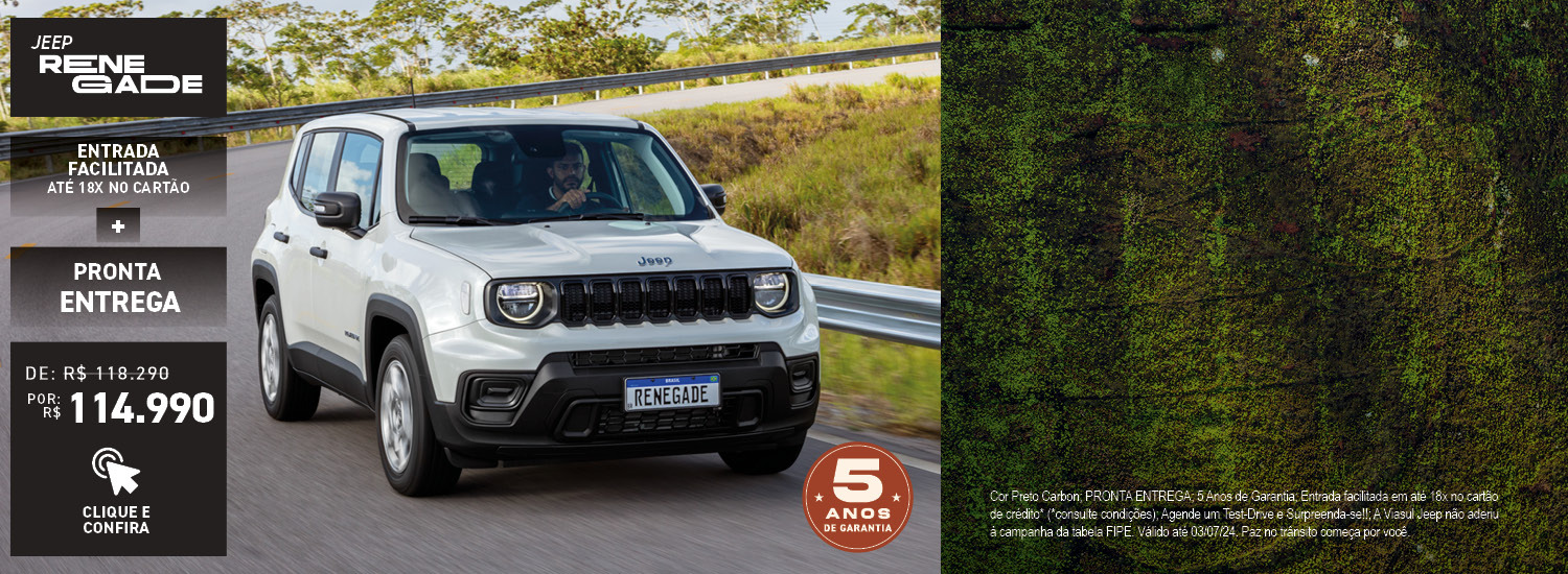 Jeep é na Viasul Jeep - BA