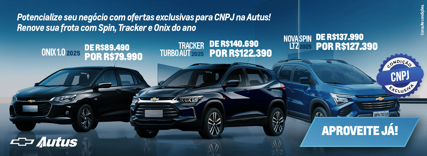 Chevrolet é na Autus Av. Afonso Pena, Araguari, Araxá, Monte Carmelo ...