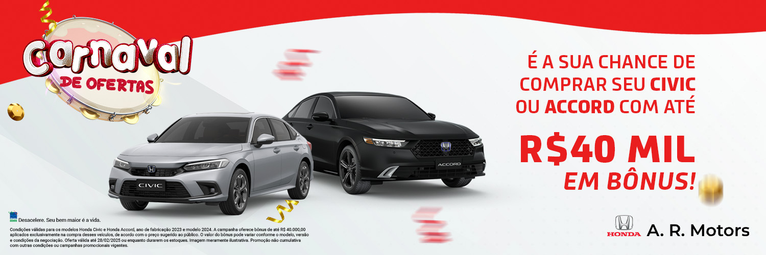 Seu Honda está na A.R. Motors