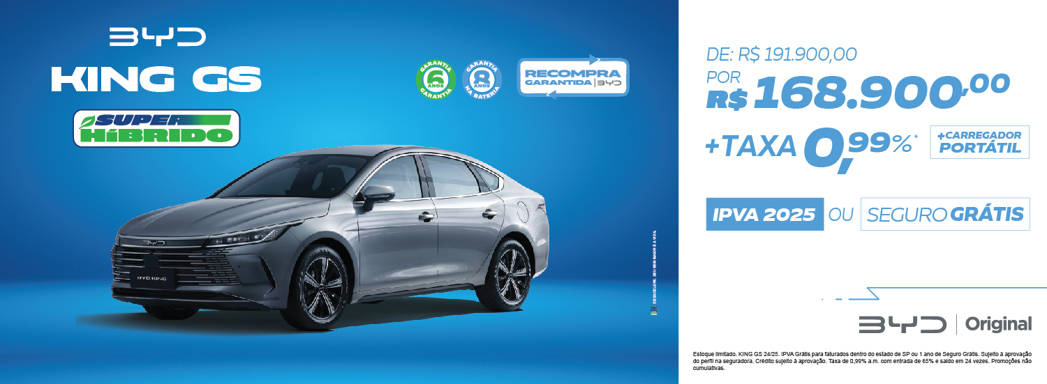 BYD é na Original BYD São Paulo