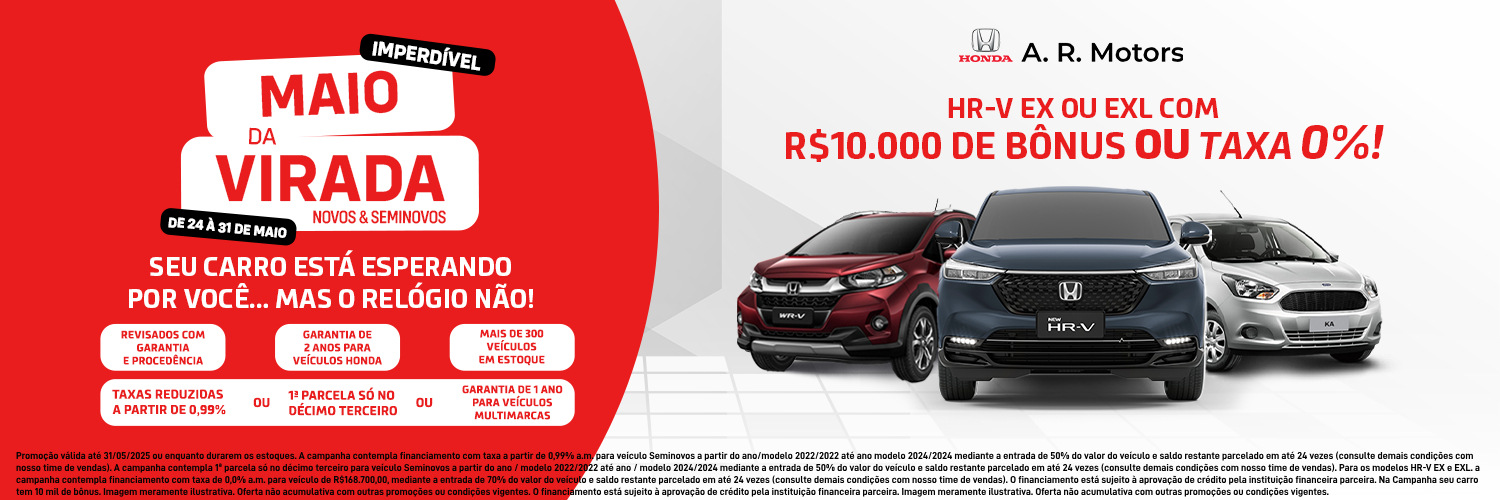 Seu Honda está na A.R. Motors
