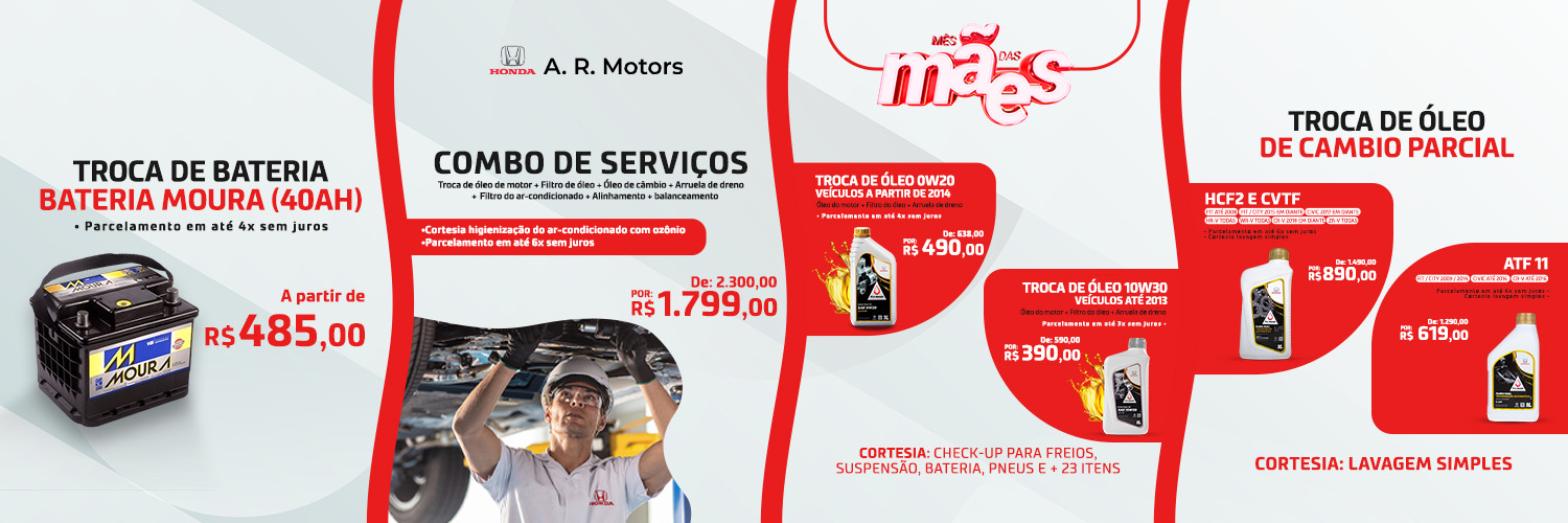 Seu Honda está na A.R. Motors