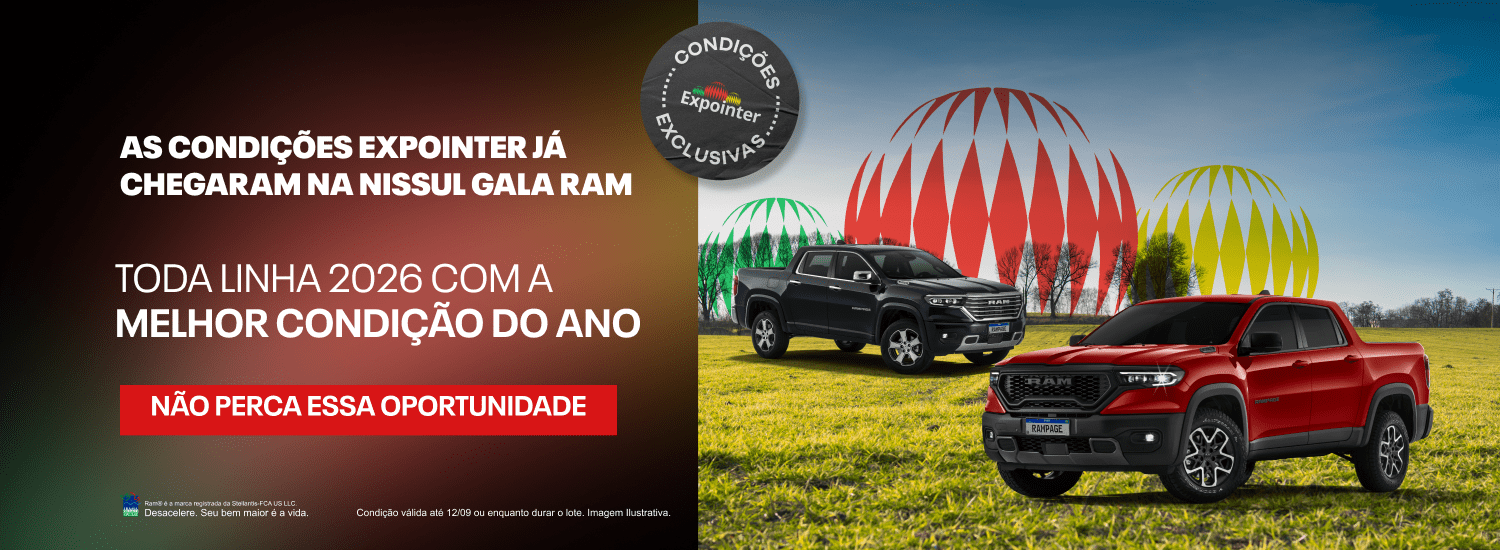 Ram na Região Sul é na Nissul Gala