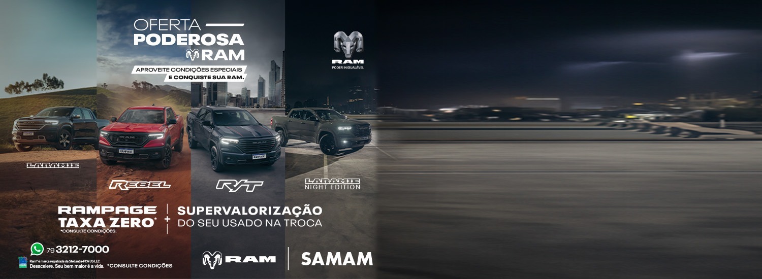 Samam RAM a sua concessionária RAM em Aracaju!